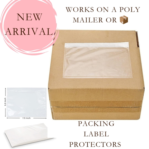 Office | 2 Ct Packing Label Protectors Clear | Poshmark